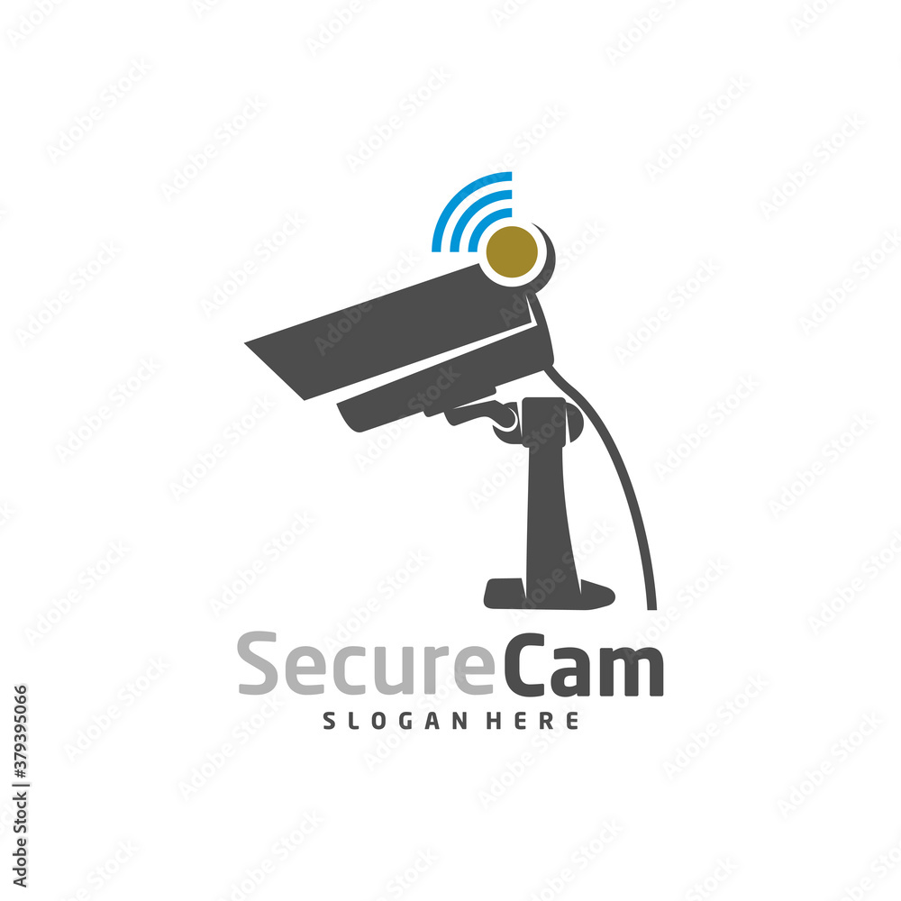 Smart CCTV Camera Logo Design Vector Template, Concept Symbol Icon ...
