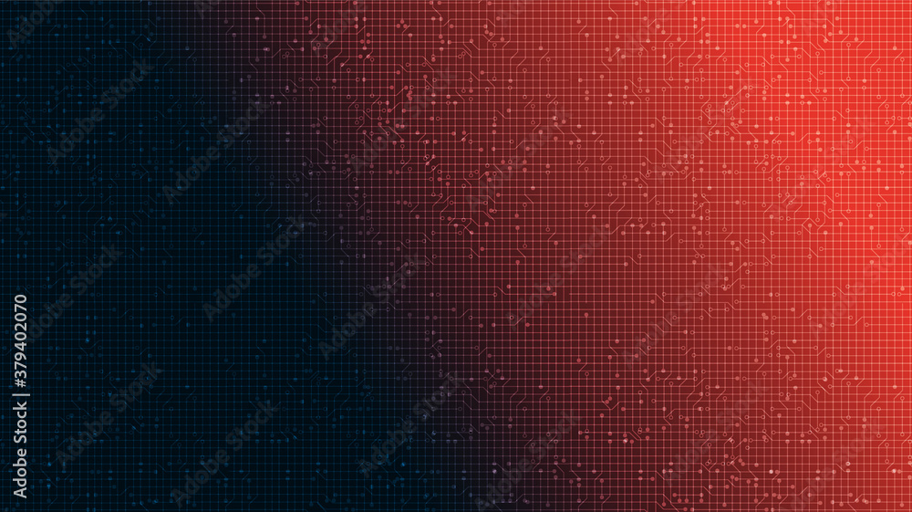 Future Red Technology Background,Digital and Connection Concept design ...