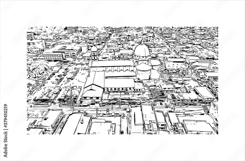 Building view with landmark of Batangas is a province in the ...