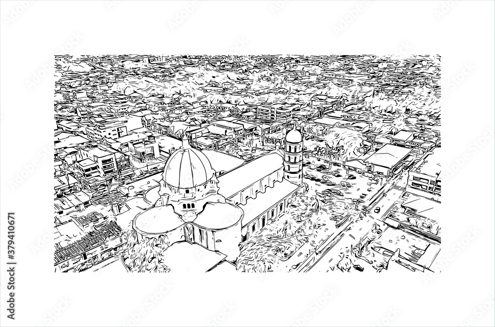 Building view with landmark of Batangas is a province in the ...
