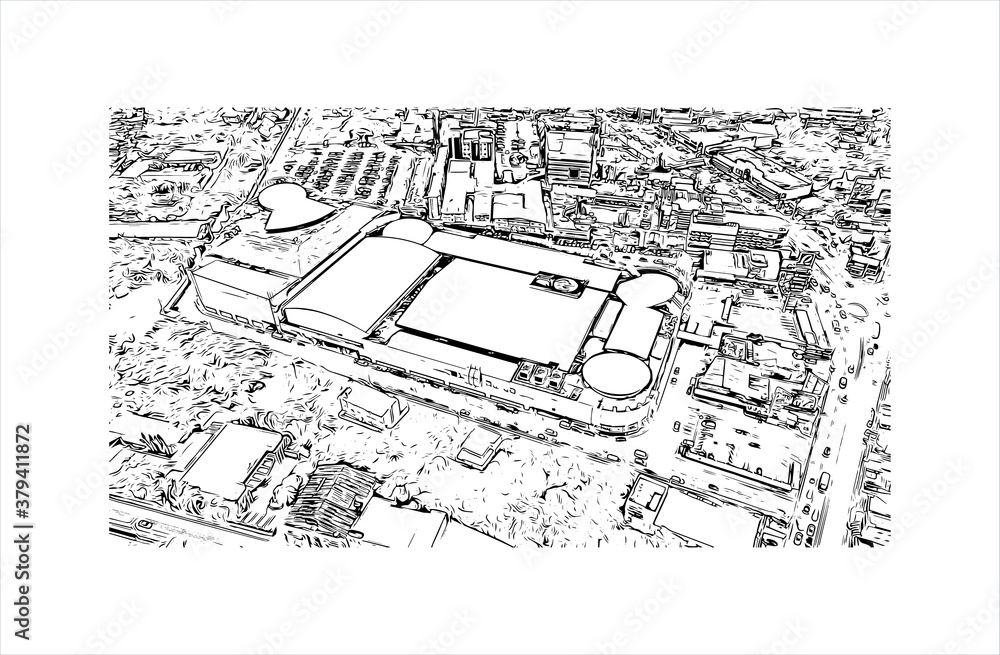 Building view with landmark of Batangas is a province in the ...