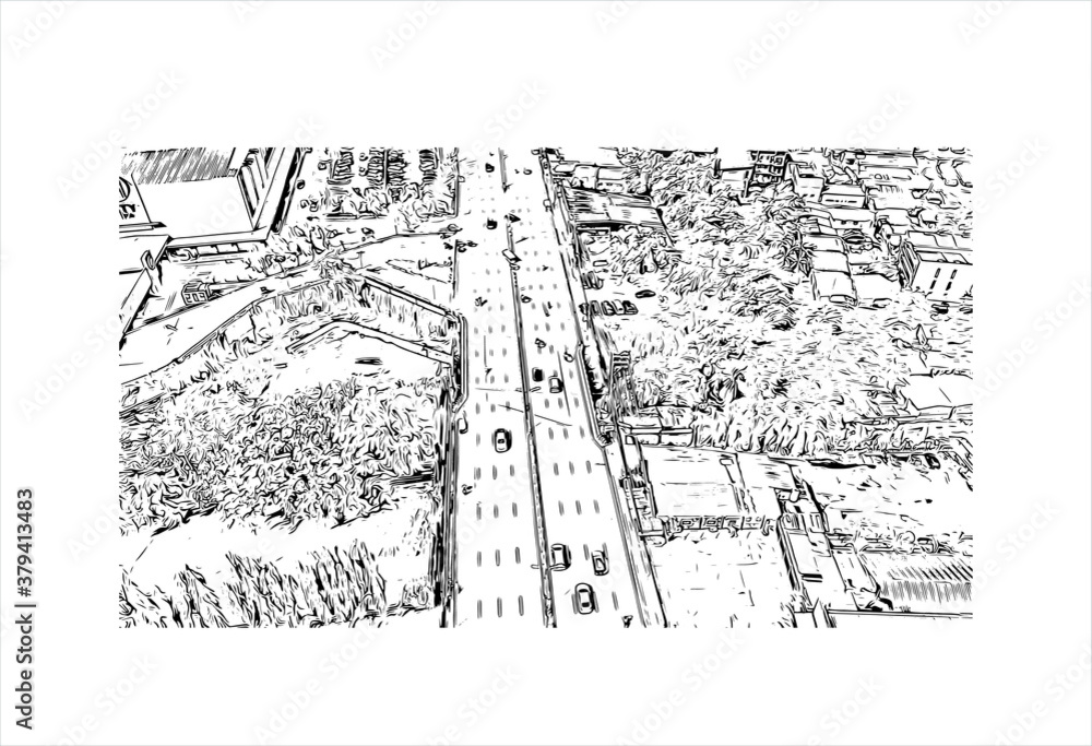 Building view with landmark of Batangas is a province in the ...