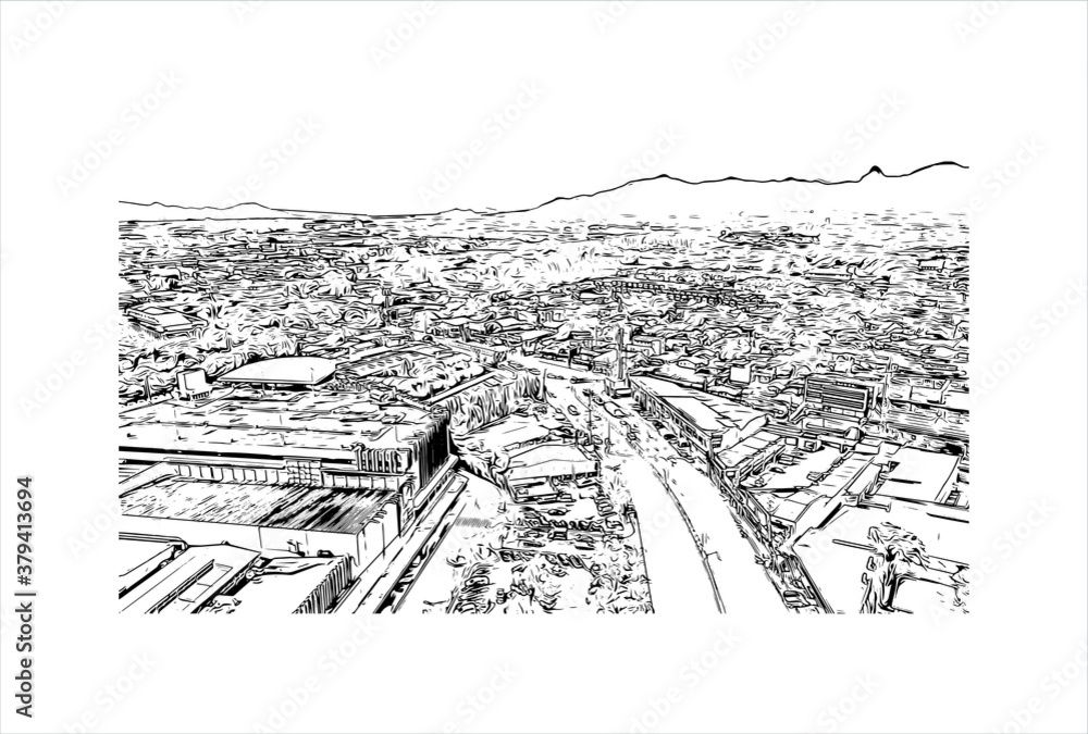 Building view with landmark of Batangas is a province in the ...