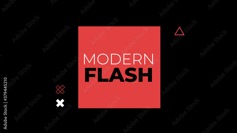 Modern Flash Title Stock Template | Adobe Stock