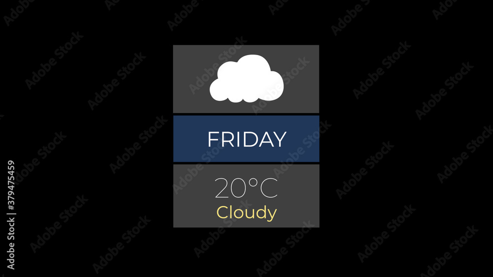 Weather Information Title Stock Template | Adobe Stock