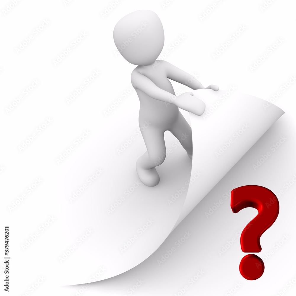 Person mit Fragezeichen Stock Illustration | Adobe Stock