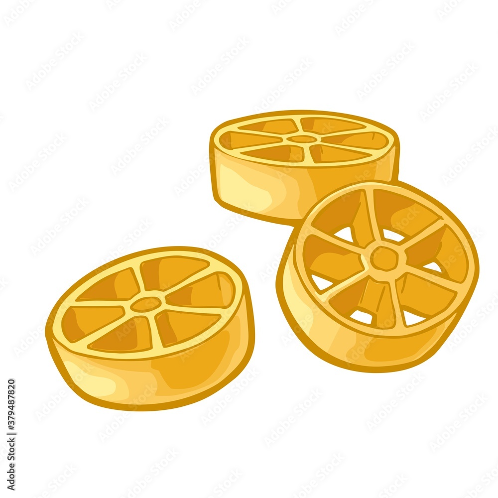 Pasta ruote. Vector color illustration isolated on white background ...