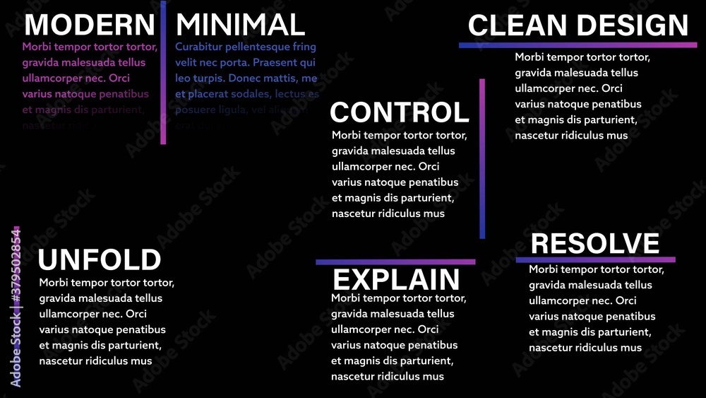 Modern Minimal Fold Out Explainer Stock Template | Adobe Stock