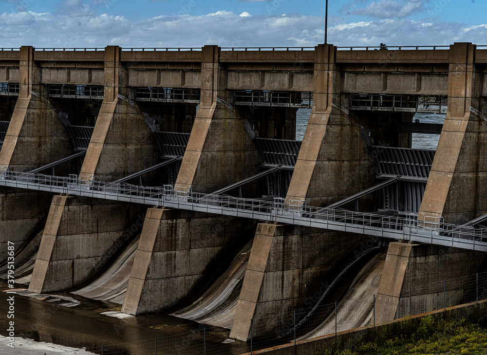 Garrison Dam near Bismarck North Dakota is a earth fill embankment dam ...