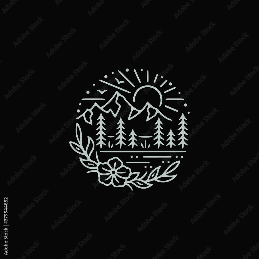 amazing of fine line art, a combination of a simple and a clean, is a ...