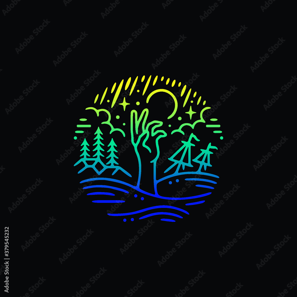 amazing of fine line art, a combination of a simple and a clean, is a ...