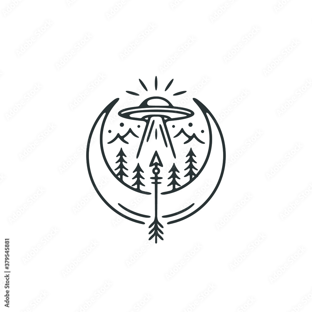 amazing of fine line art, a combination of a simple and a clean, is a ...