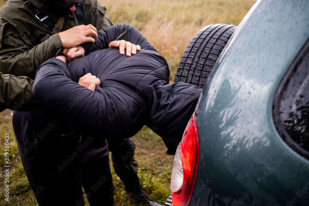 Special forces team. Russian police (Spetsnaz). Preparation of raids ...