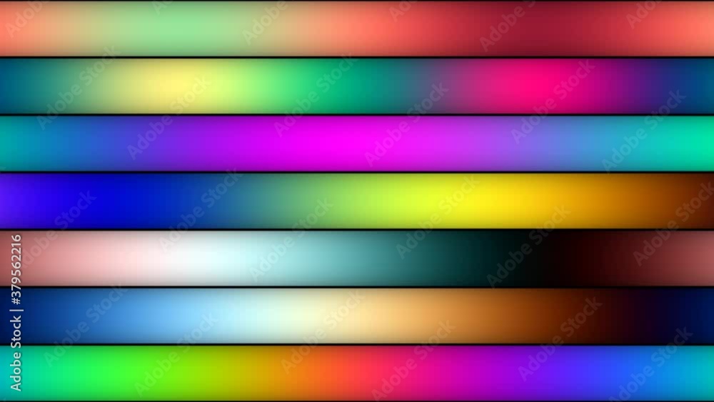 Lines of Blended Gradated Gradient Color Palettes in a Stack Stock ビデオ ...