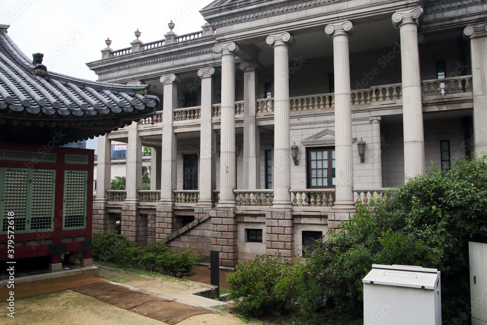 In Deoksugung Palace, Seokjojeon Hall, a modern Korean building, in ...