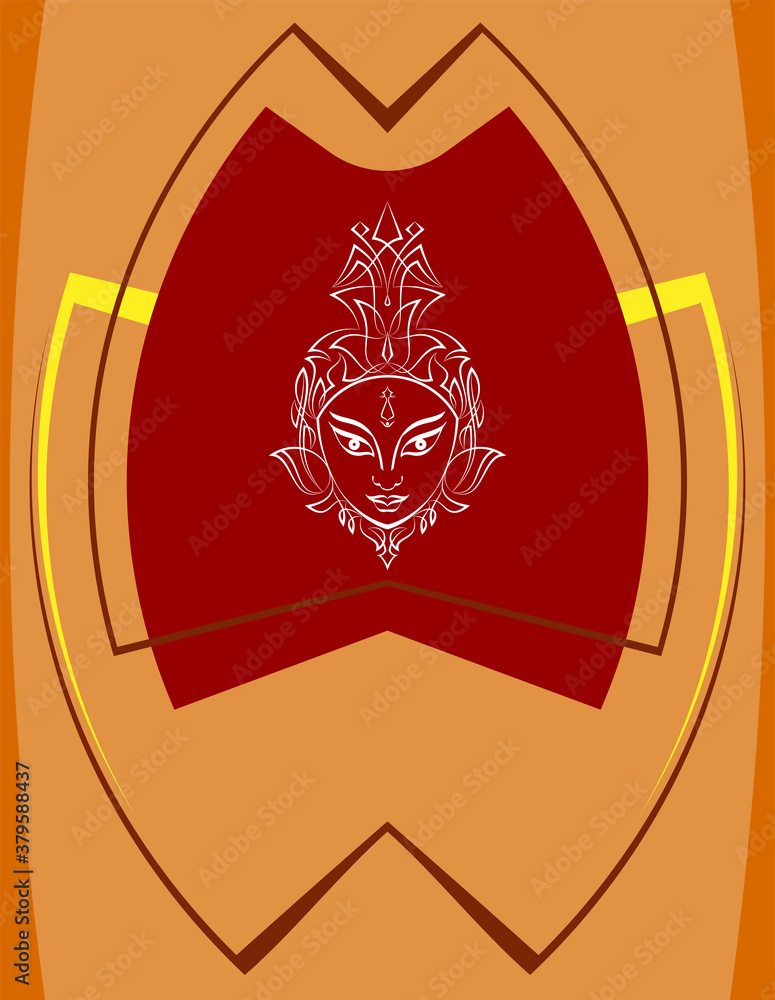 Durga Goddess Of Power, Divine Mother Of The Universe Stock Vector ...