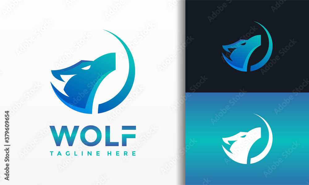 creative wolf logo Stock Vector | Adobe Stock