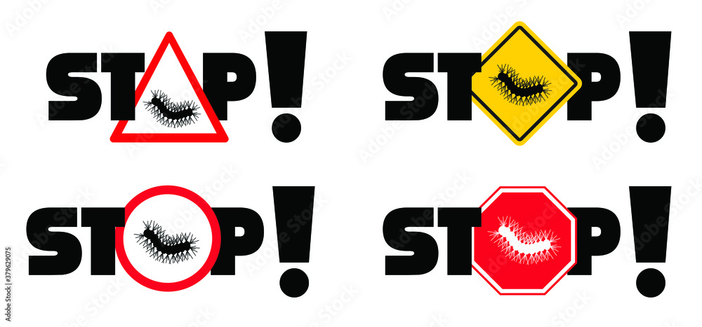 Stop Pine or Oak processionary marching Caterpillar moth Waring ...