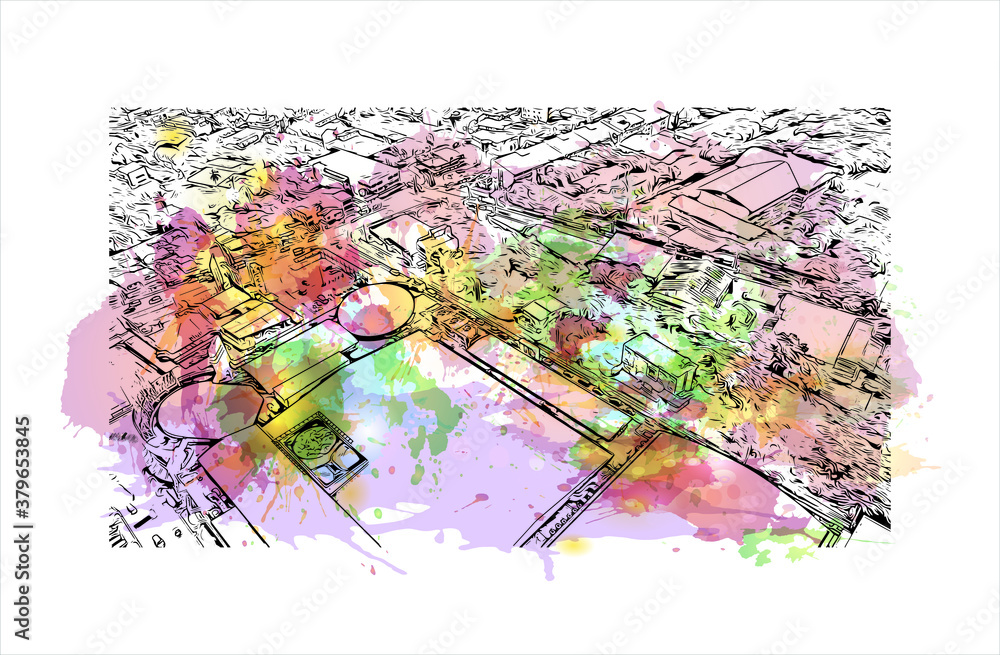 Building view with landmark of Batangas is a province in the ...