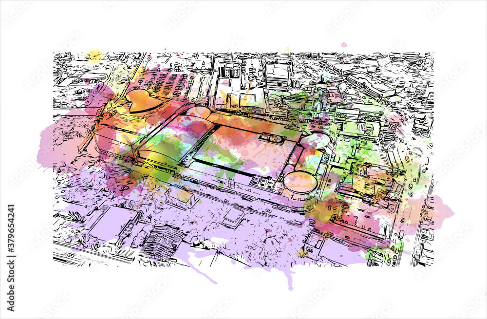 Building view with landmark of Batangas is a province in the ...