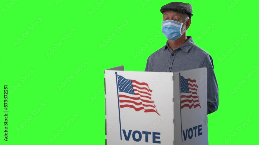 Conceptual portrait green screen background with happy smiling man ...