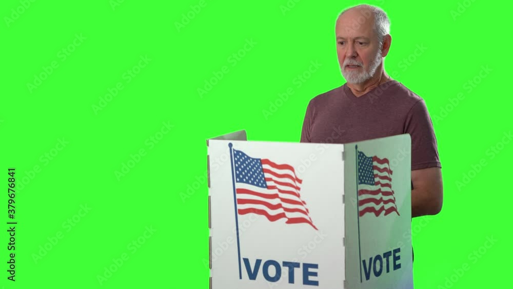 Conceptual portrait green screen background with happy smiling man ...