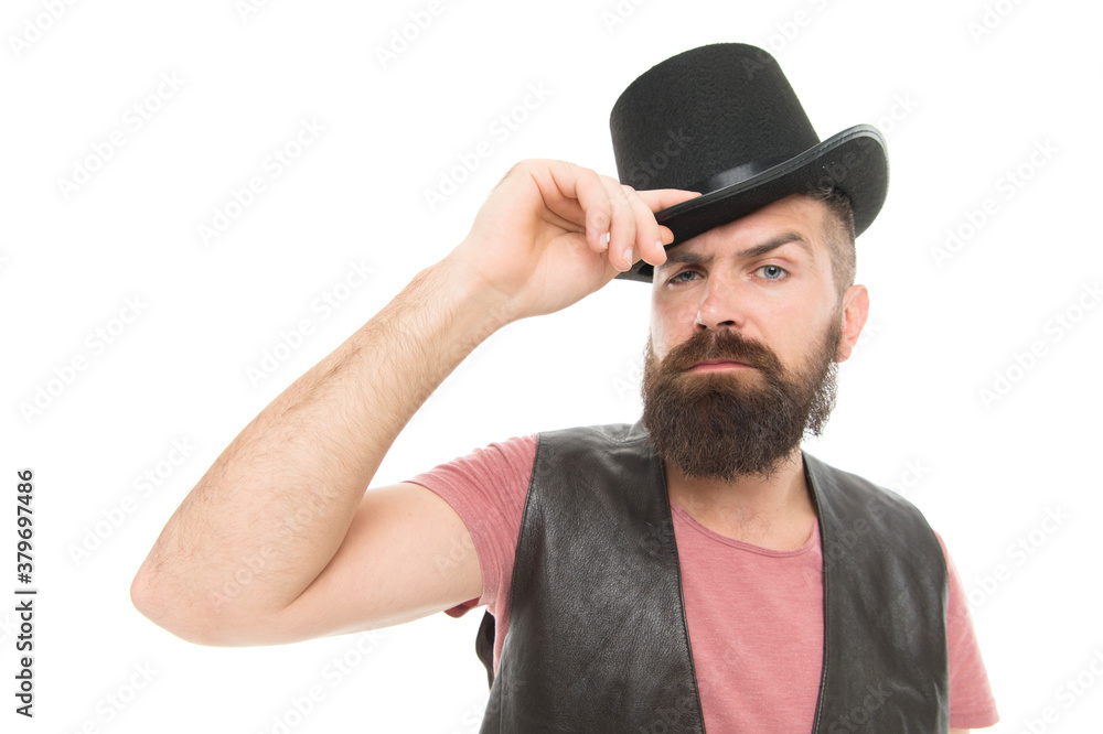 Funny entertainment. Street performance. Magician circus worker. Hocus ...