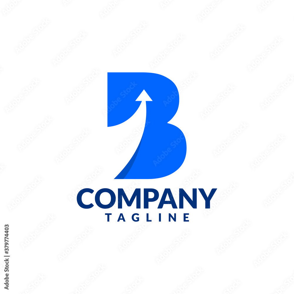 abstract business investment letter B logo vector Stock Vector | Adobe ...