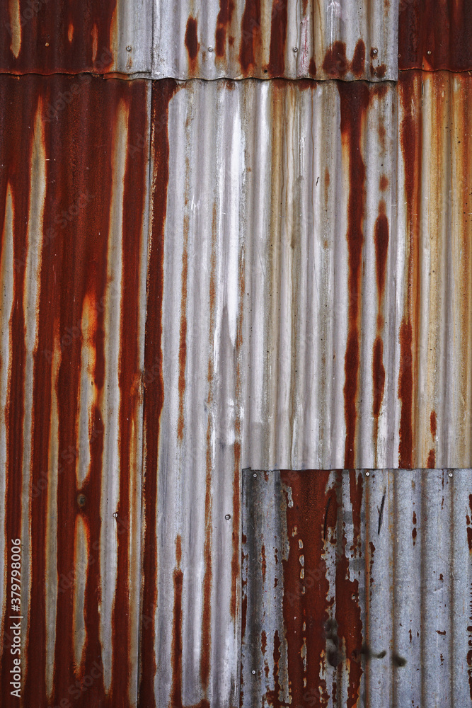 Rusty metal wall panel Stock Photo | Adobe Stock