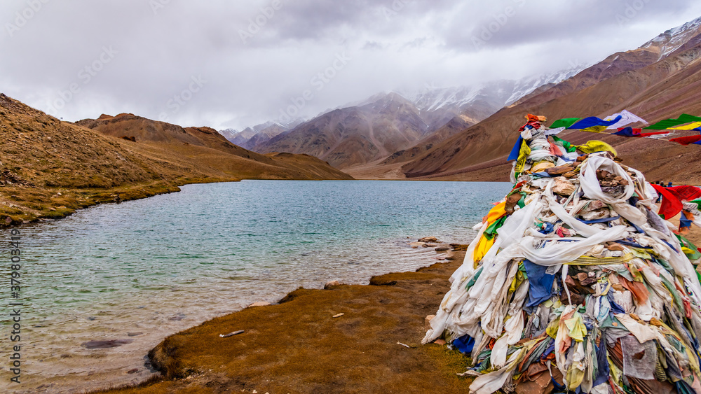 Chandratal or Lake of the moon is a high altitude lake located at 4300m ...