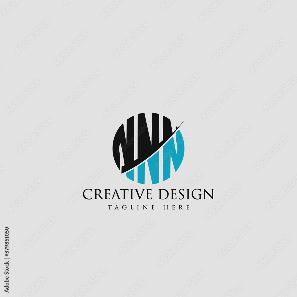NNN Letter Logo Design Cross Monogram Icon. Stock Vector | Adobe Stock