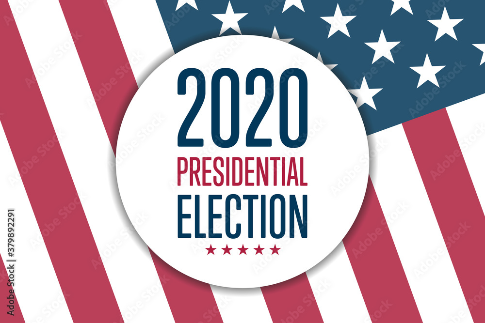 The 2020 United States Presidential Election concept. Template for ...
