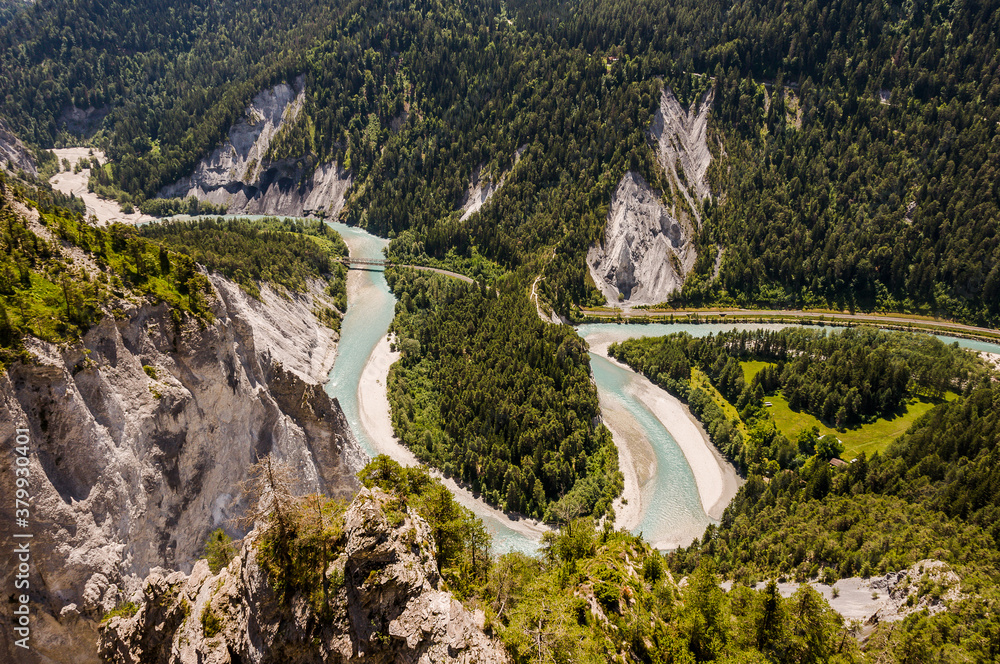 Rheinschlucht, Rhein, Ruinaulta, Fluss, Schlucht, Films, Bergsturz ...