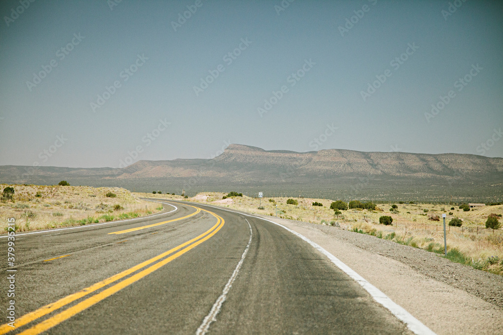 Road trip on Route 66 - old highway Stock Photo | Adobe Stock