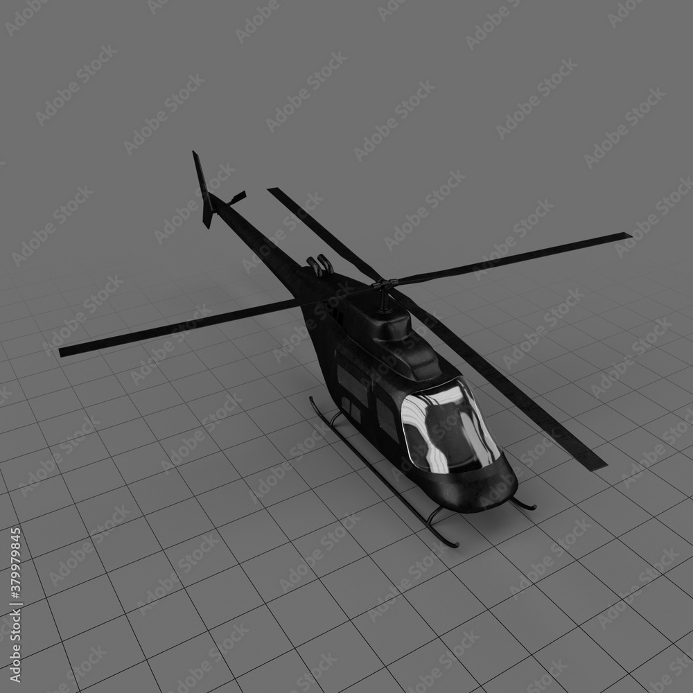 Helicopter Stock 3D asset | Adobe Stock