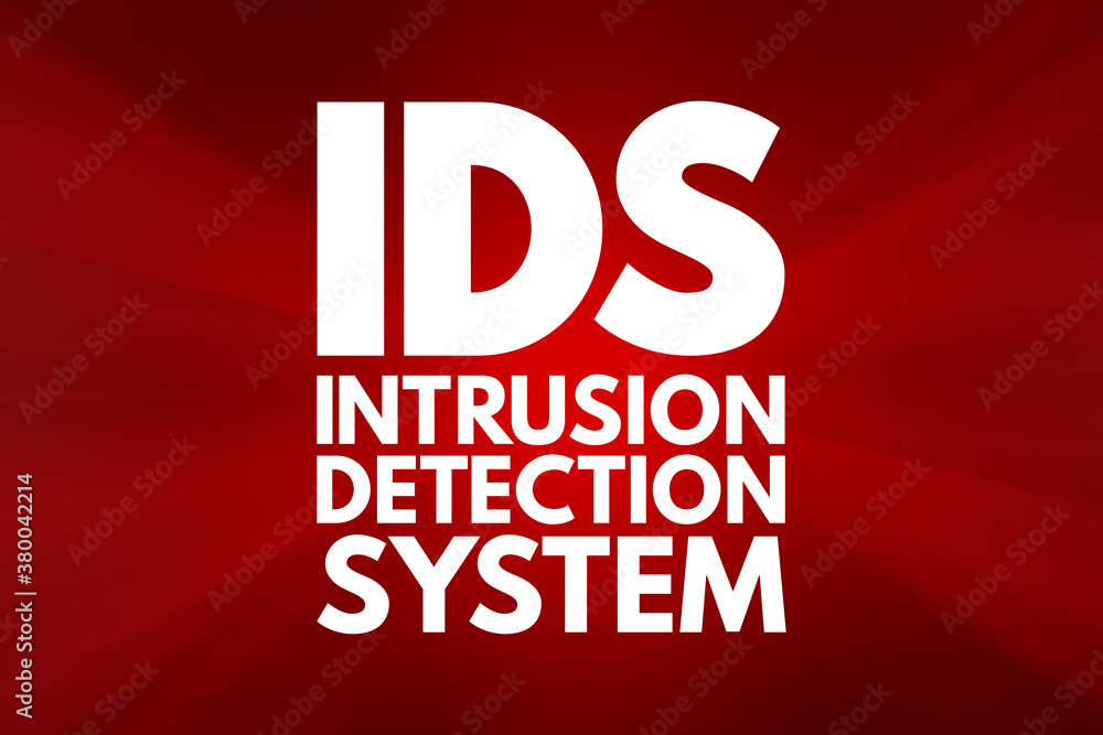 IDS - Intrusion Detection System acronym, technology concept background ...