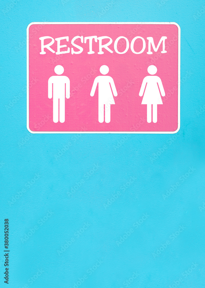 Transgender bathroom sign Stock Photo | Adobe Stock