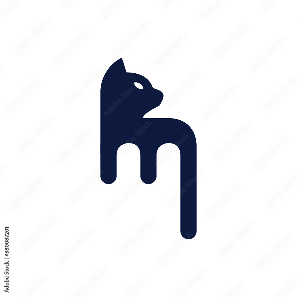cat logo vector letter M illustrations Stock Vector | Adobe Stock