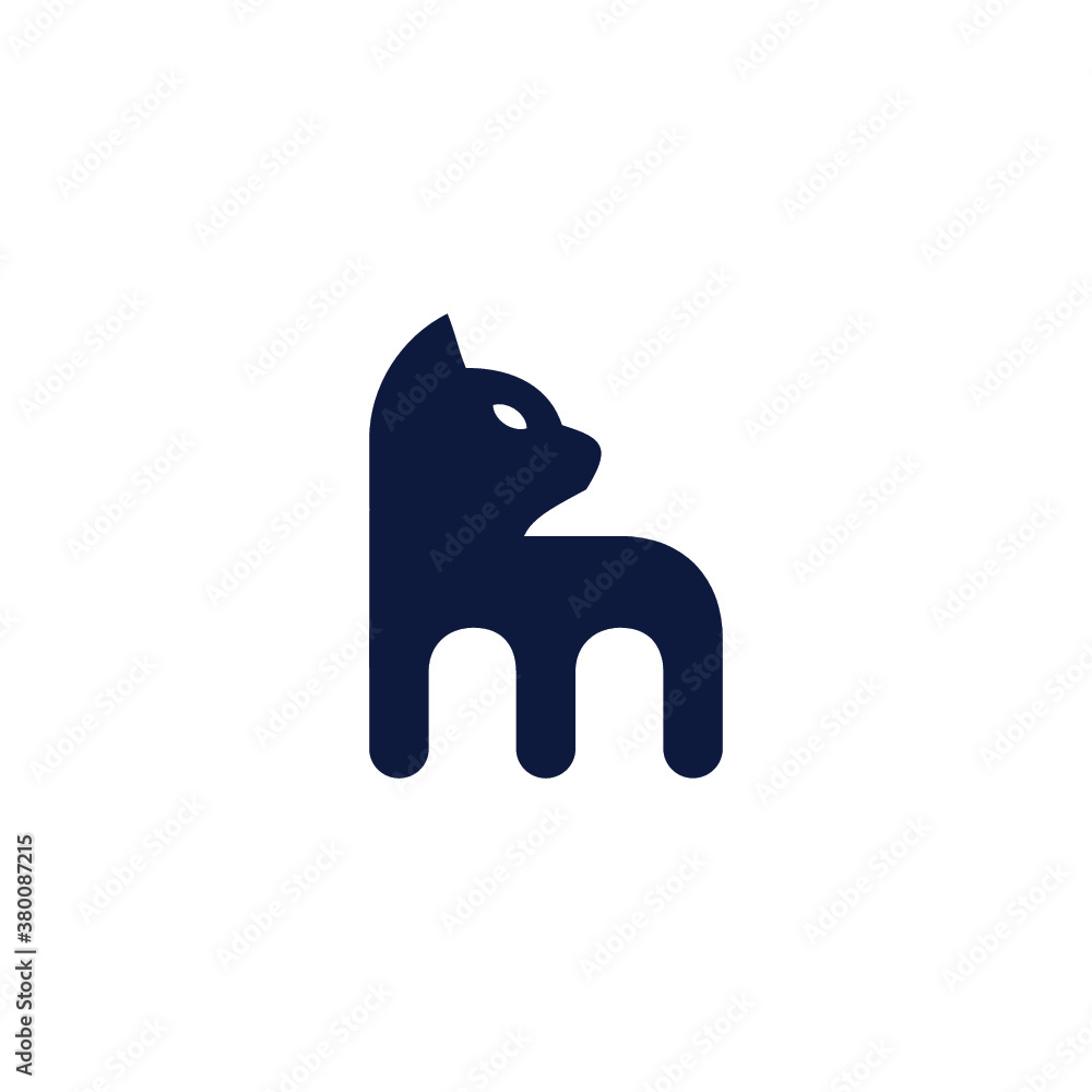 cat logo vector letter M illustrations Stock Vector | Adobe Stock