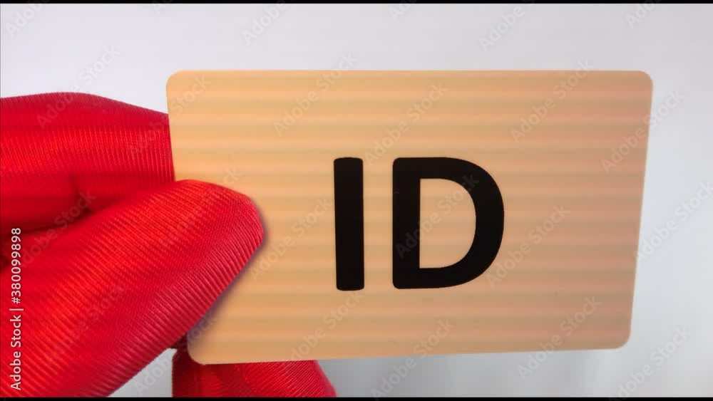 Identification Card Check Stock Video | Adobe Stock