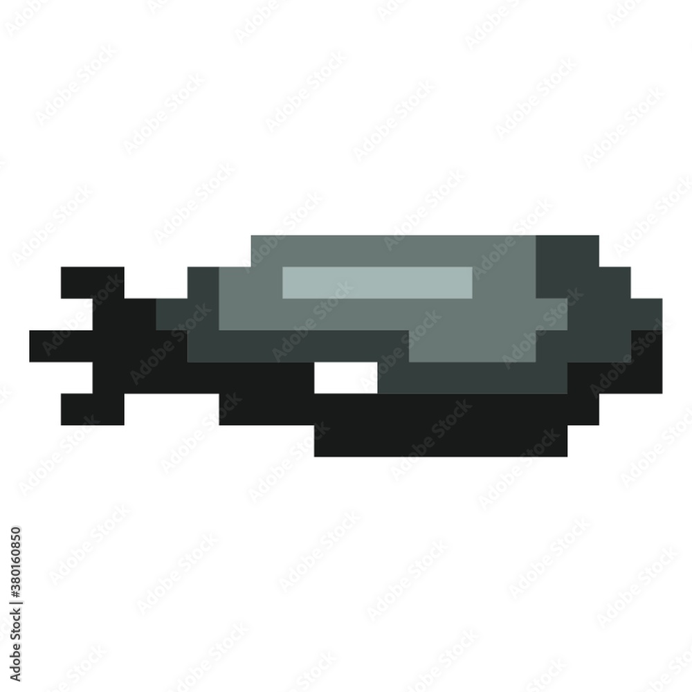 pixel art nuclear bomb Stock Vector | Adobe Stock