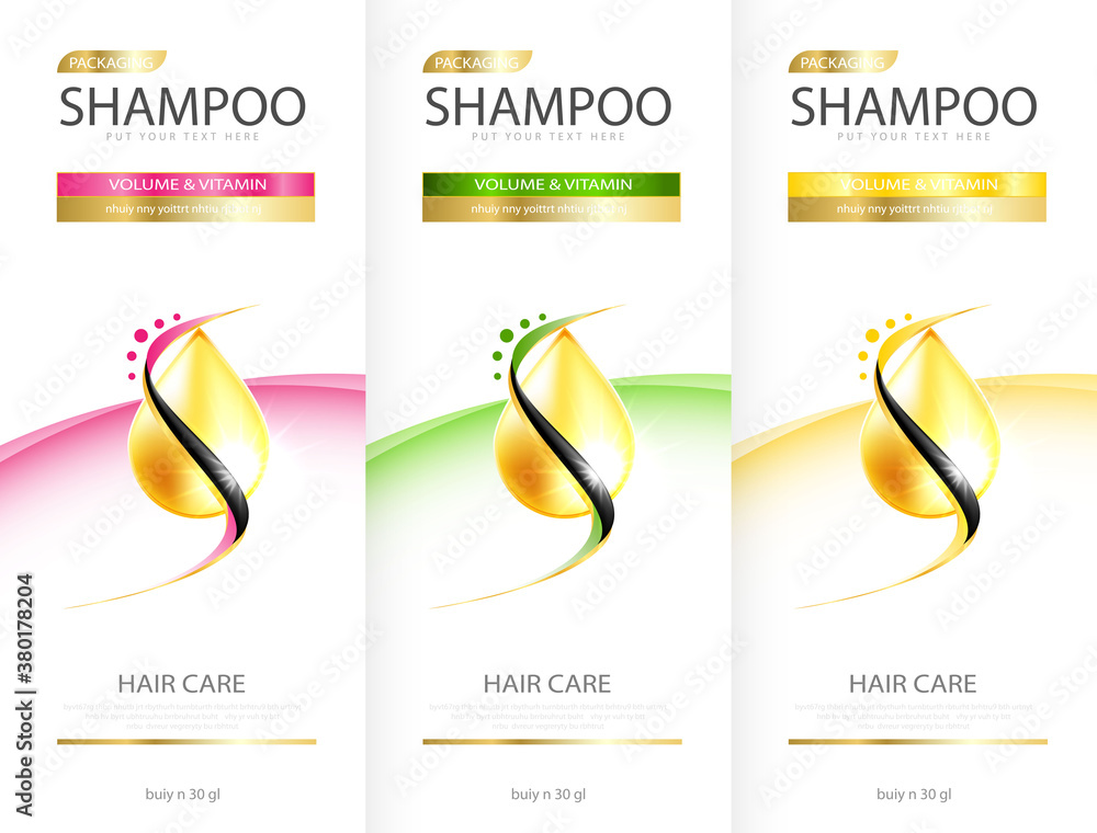Hair care design of shampoo. cosmetic for design the effects of ...