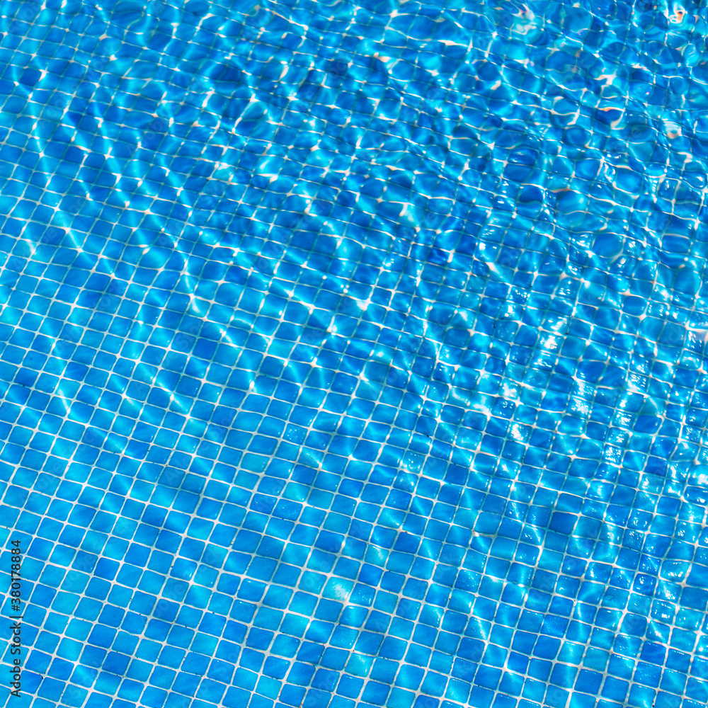 Background texture of blue water in the swimming pool. Stock Photo ...