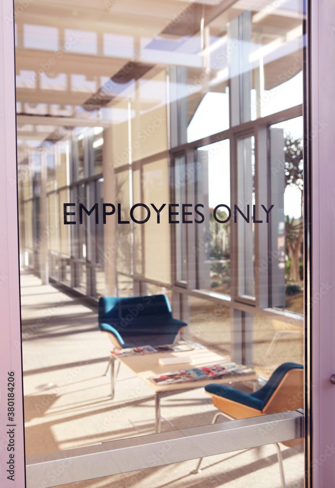 Employees Only room Stock Photo | Adobe Stock