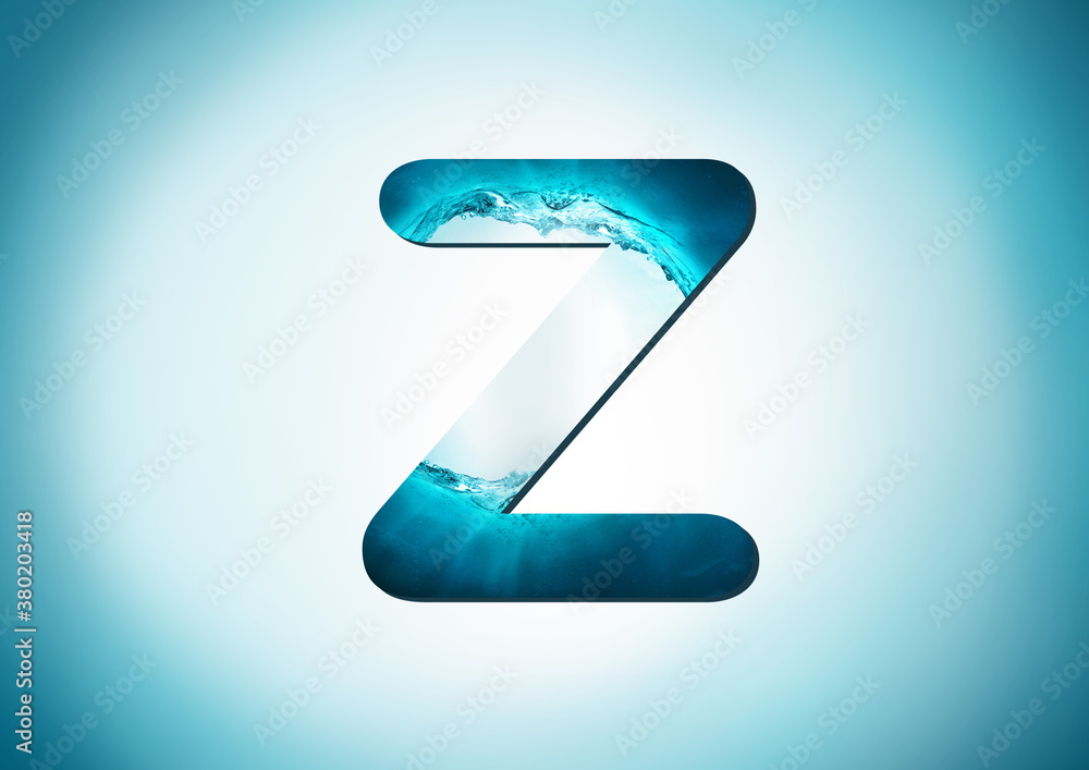 letter of water alphabet, alphabetic water letters, letter a to z and 1 ...