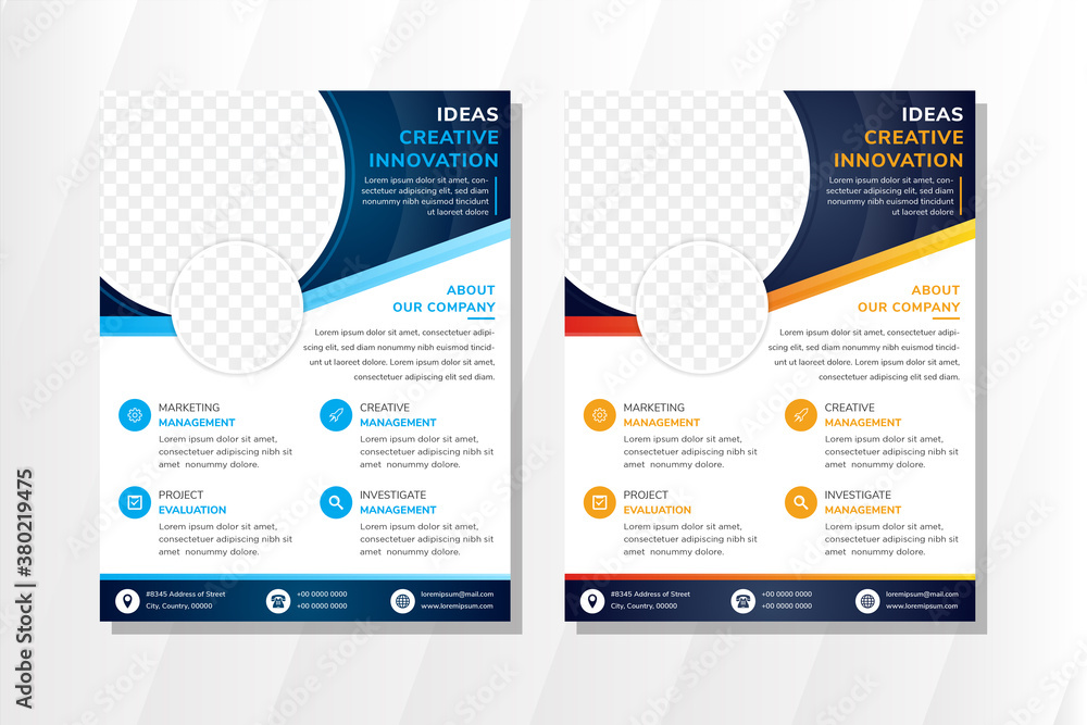 ideas creative innovative brochure design use vertical layout. white ...