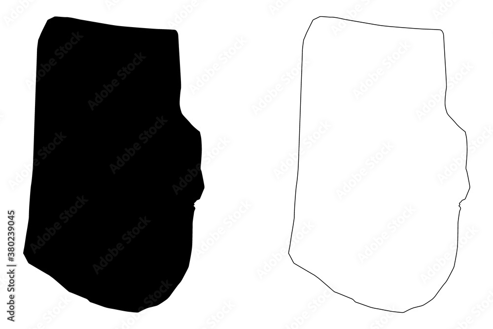 Jos City (Federal Republic of Nigeria, Plateau State) map vector ...