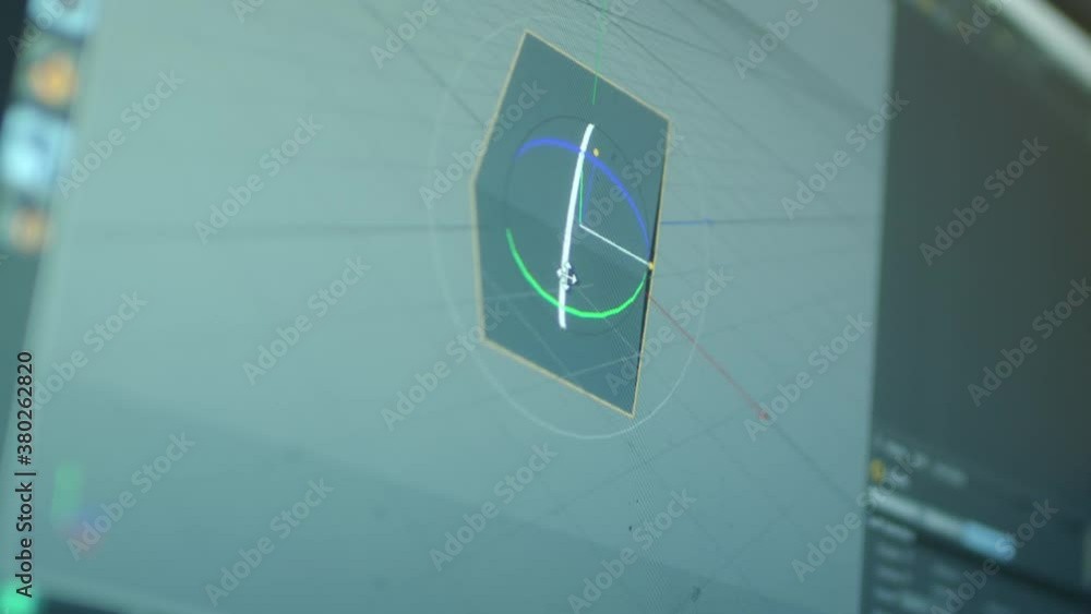 Vidéo Stock Creation of a 3D object in a professional 3D program ...