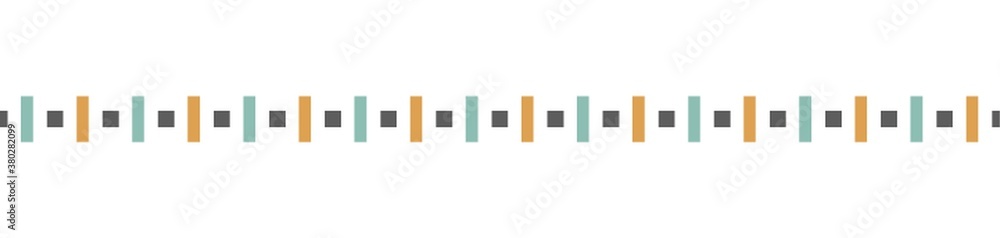 line and square dot pattern border design Stock Vector | Adobe Stock