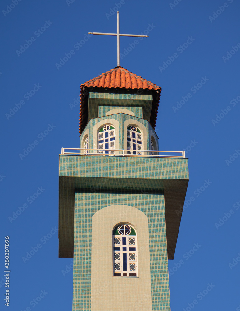church in brazil with beautiful images of cross and faith catholic ...